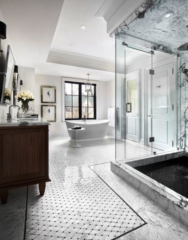 45 Stunning Transitional Bathroom Design Ideas To Make Your Day