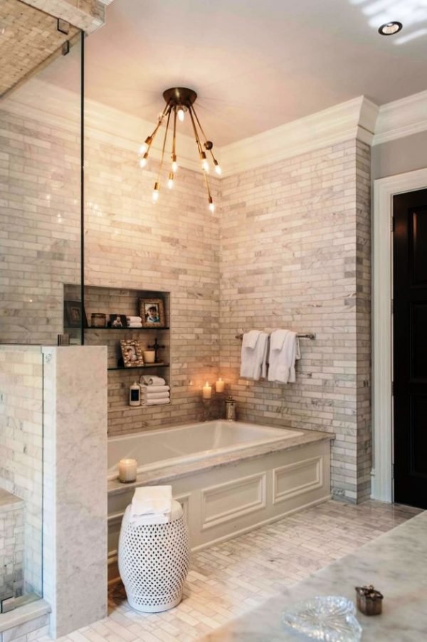 45 Stunning Transitional Bathroom Design Ideas To Make Your Day