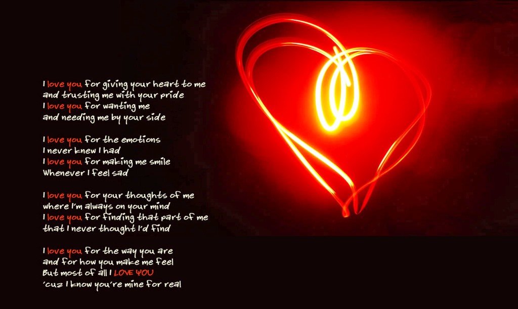 15 Ideas Of Romantic Poem For Your Love - Instaloverz