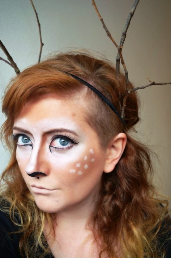 25 Lovely Deer Halloween Makeup Ideas For You - Instaloverz