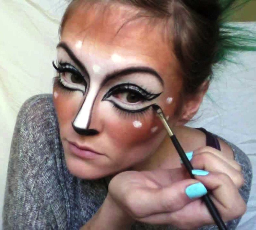 25 Lovely Deer Halloween Makeup Ideas For You - Instaloverz