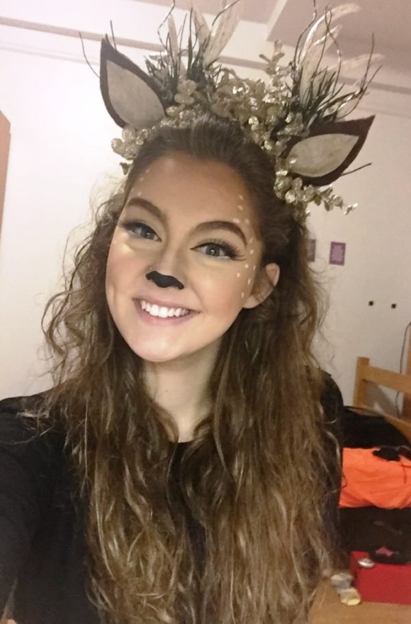 25 Lovely Deer Halloween Makeup Ideas For You - Instaloverz