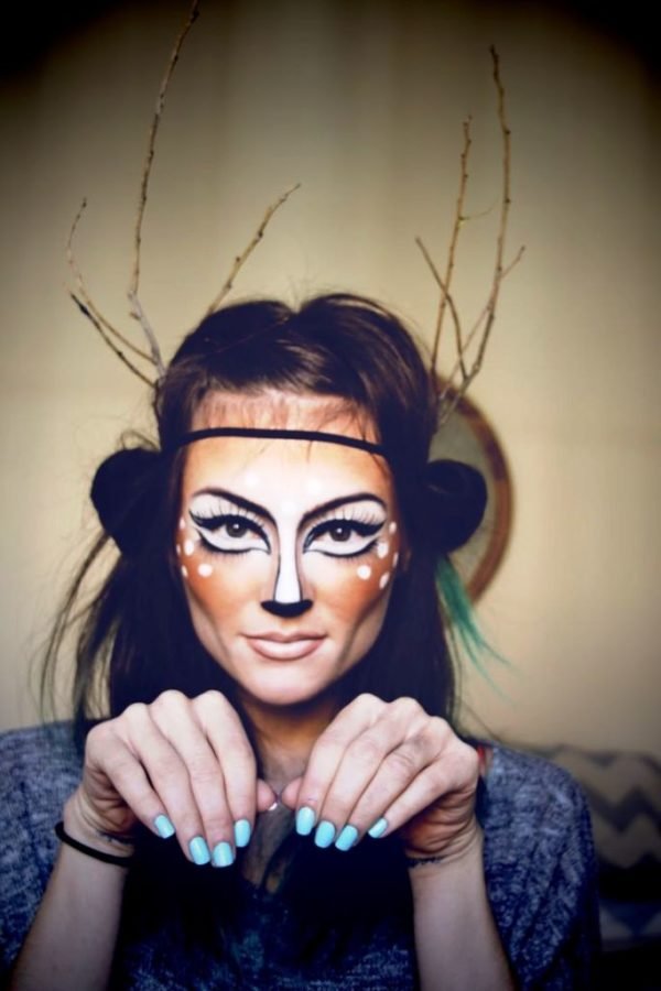 25 Lovely Deer Halloween Makeup Ideas For You - Instaloverz