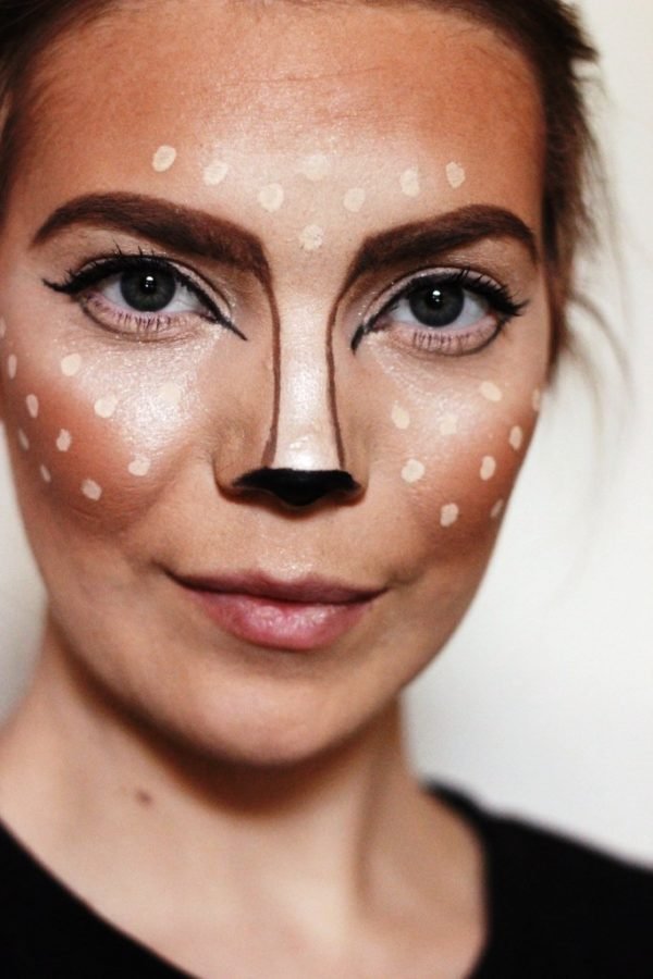 25 Lovely Deer Halloween Makeup Ideas For You - Instaloverz