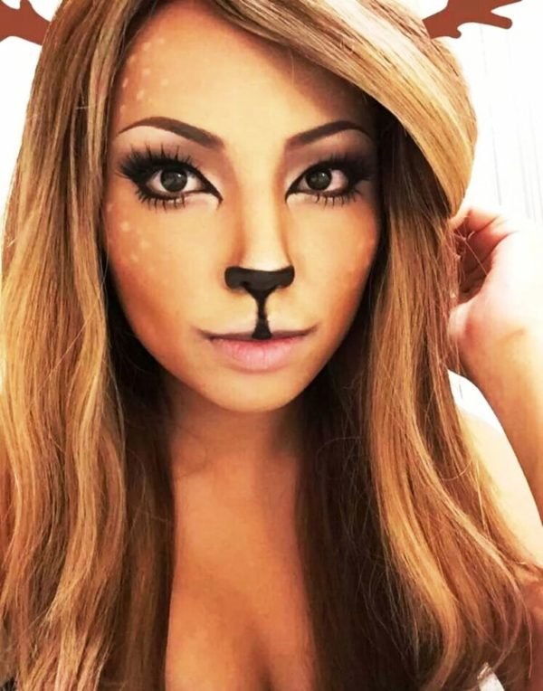 25 Lovely Deer Halloween Makeup Ideas For You - Instaloverz