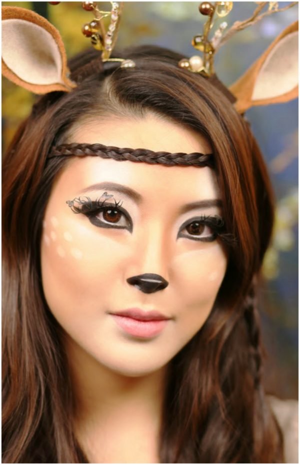 25 Lovely Deer Halloween Makeup Ideas For You - Instaloverz