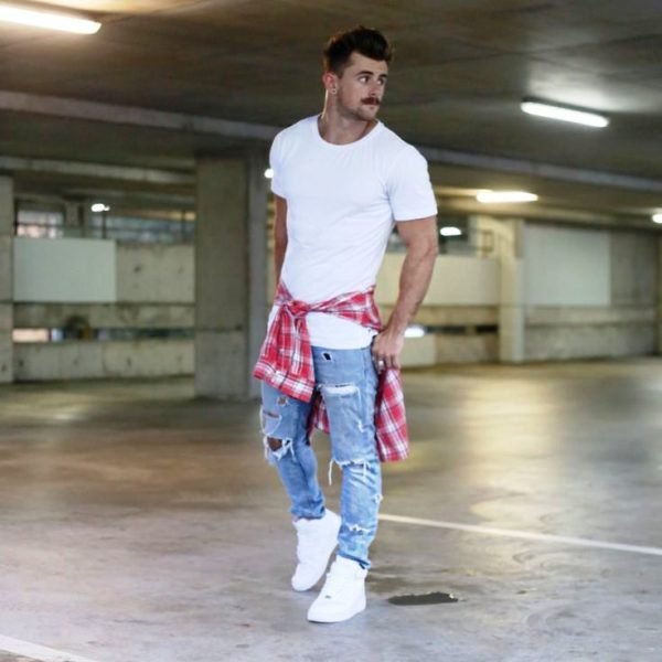 25 Trendy Ripped Jeans Outfit Ideas For Men - Instaloverz