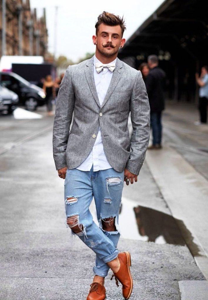 25 Trendy Ripped Jeans Outfit Ideas For Men - Instaloverz