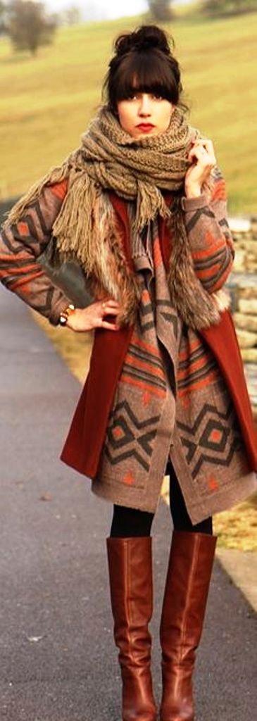 25 Boho Winter Outfits For Women To Try - Instaloverz