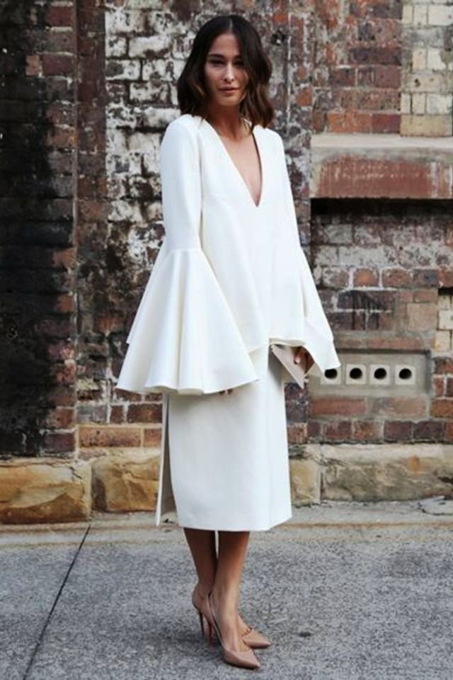 50 Lovely Bell Sleeve Outfit Ideas For Women To Try This Year - Instaloverz